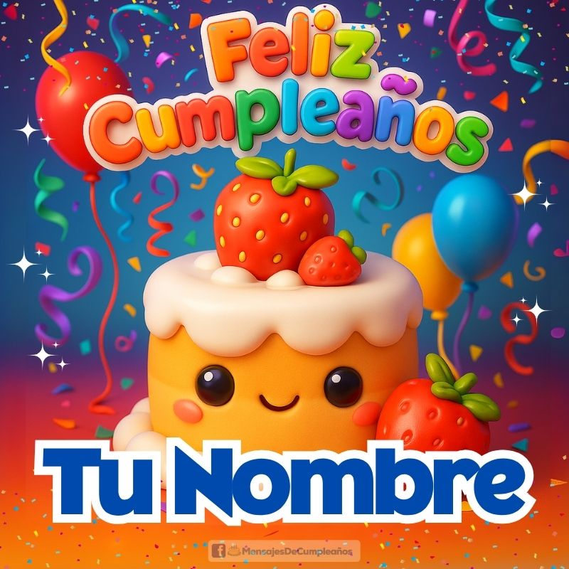 Nombres de Feliz Cumpleaños - Escribe tu Nombre