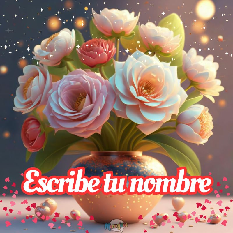Flores con tu nombre - Escribe tu Nombre