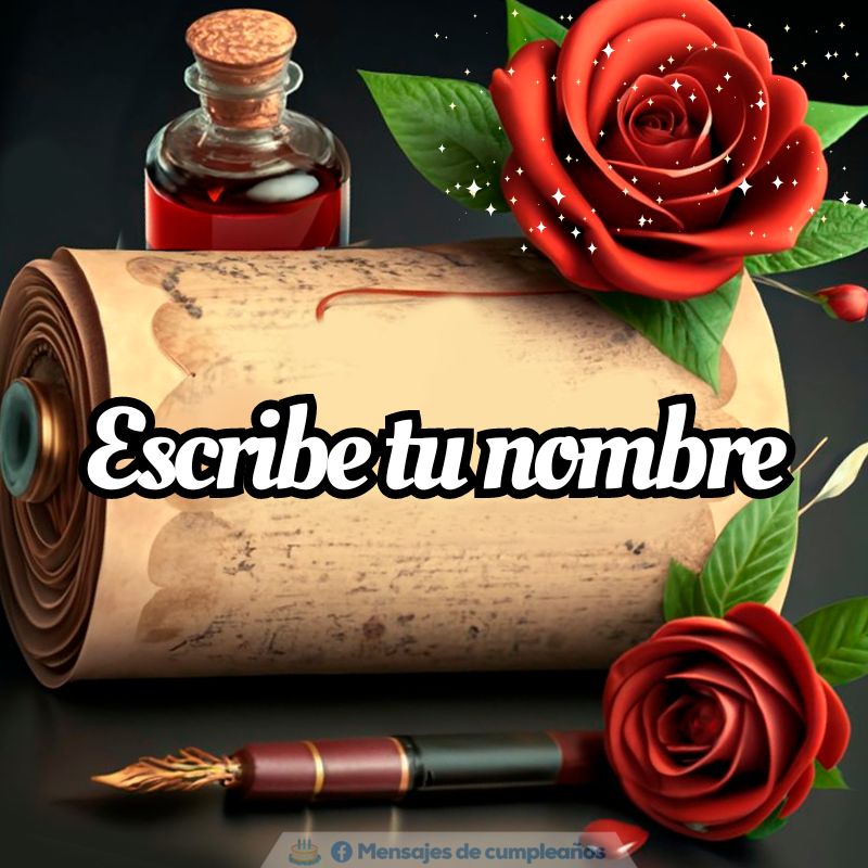 Pergaminos con tu nombre - Escribe tu Nombre
